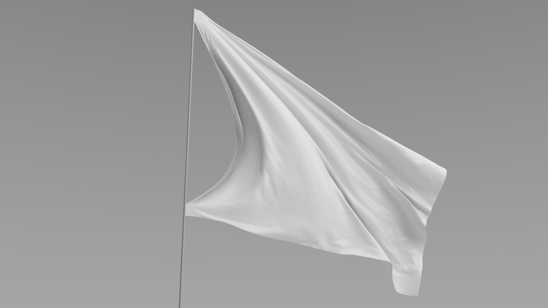 Waving Flag 3D model animated | CGTrader
