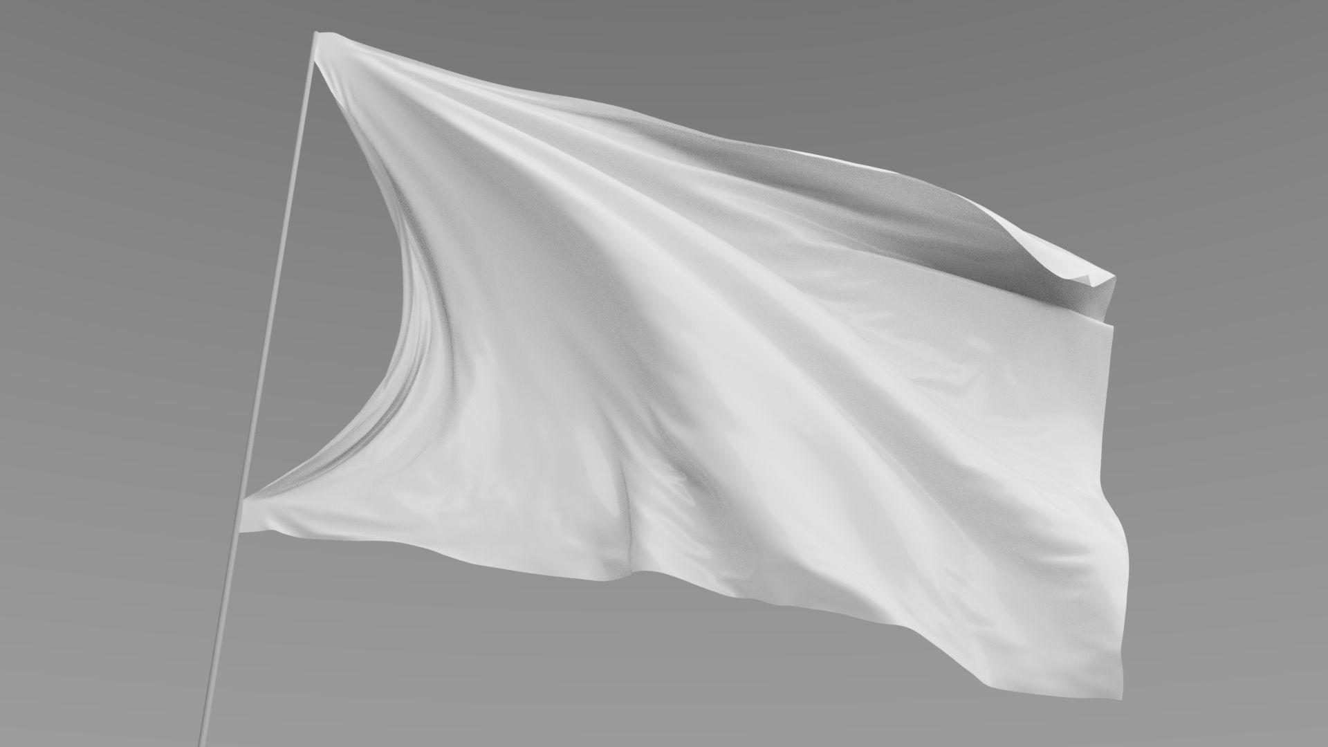 Waving Flag 3D model animated | CGTrader