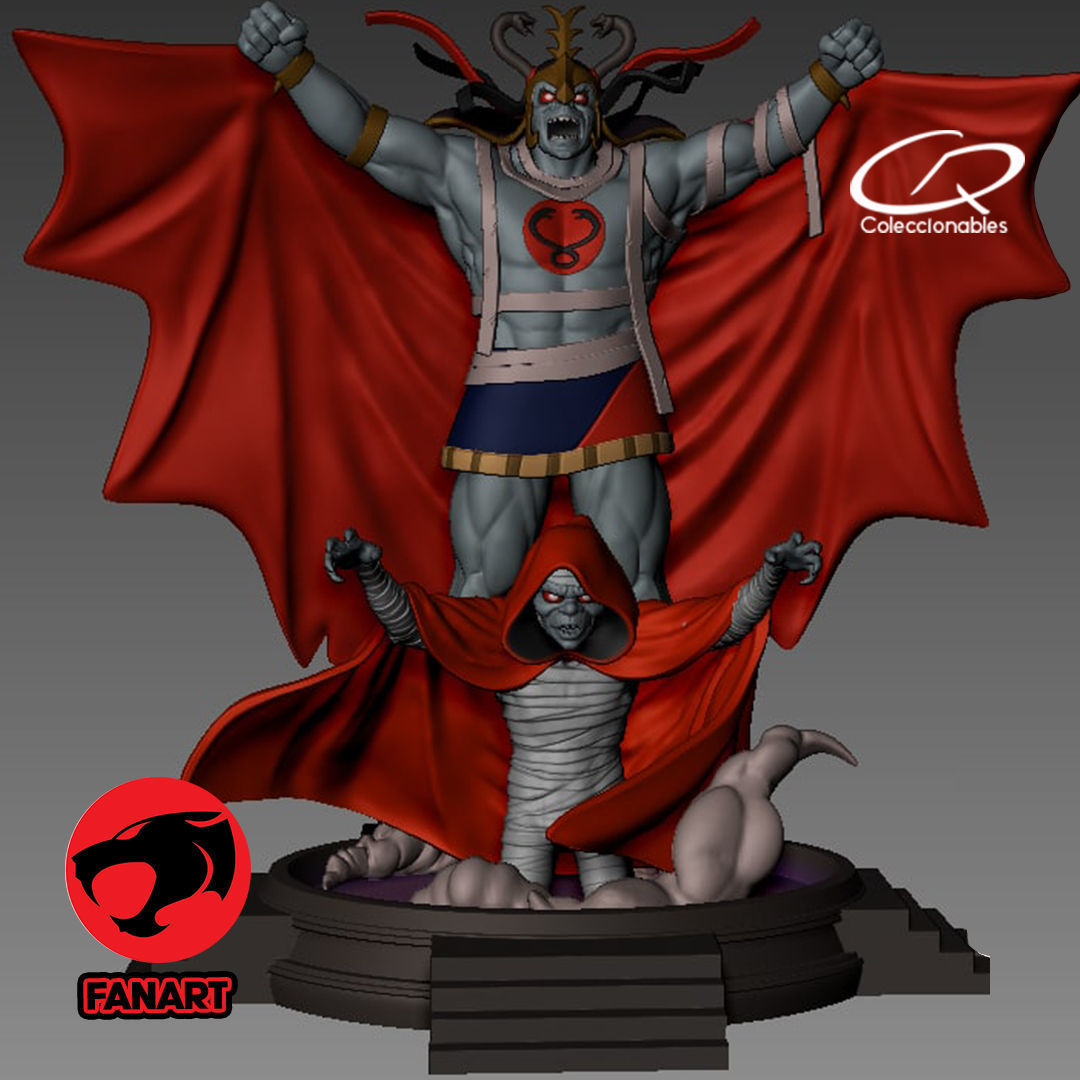 Thundercats Vol1 - Mumm-Ra Diorama 3D model 3D printable | CGTrader