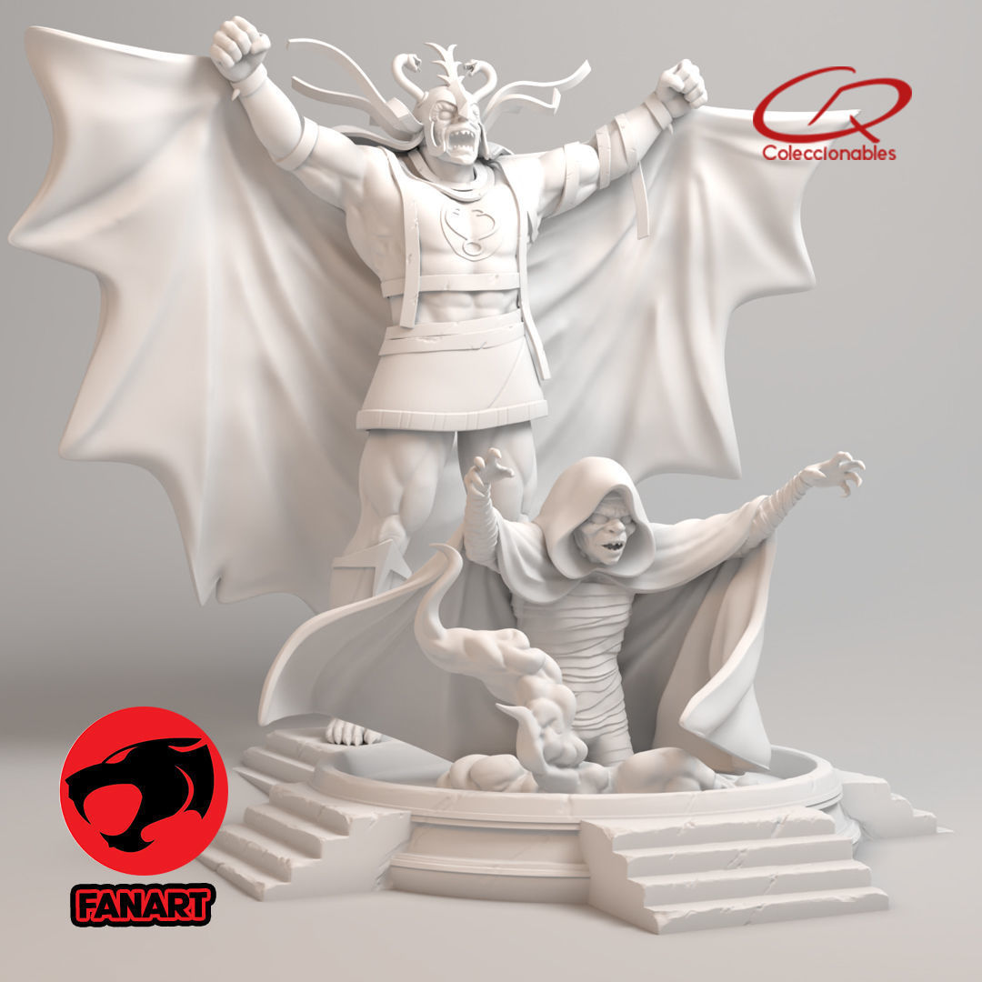 Thundercats Vol1 - Mumm-Ra Diorama 3D model 3D printable | CGTrader