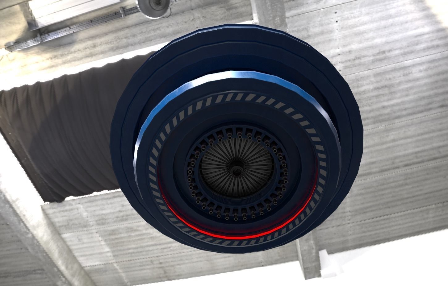 3D model Sci Fi Power Podium Ceiling Stage VR / AR / low-poly | CGTrader