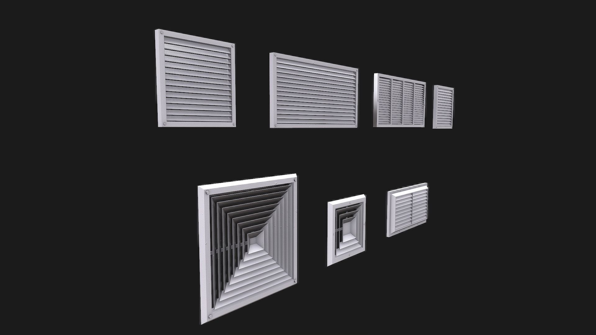 3D model Air Vent Systems VR / AR / low-poly | CGTrader