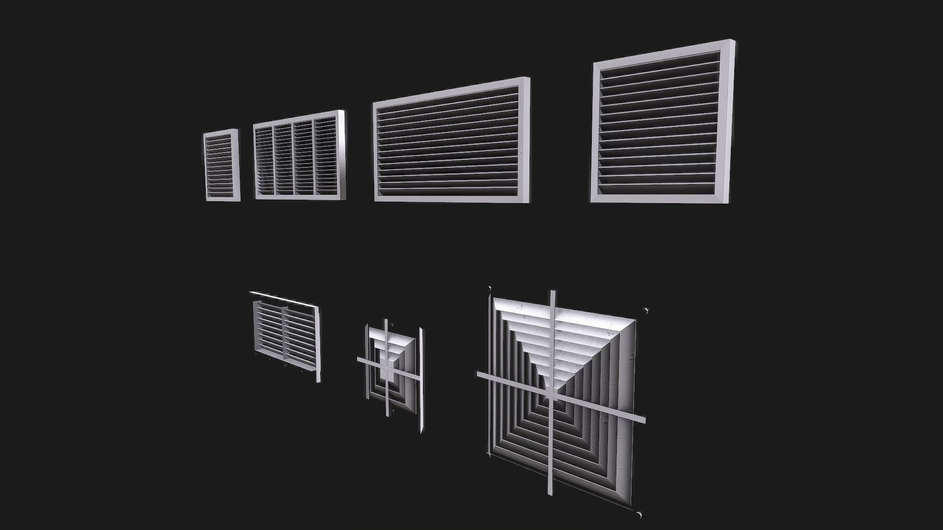 3D model Air Vent Systems VR / AR / low-poly | CGTrader