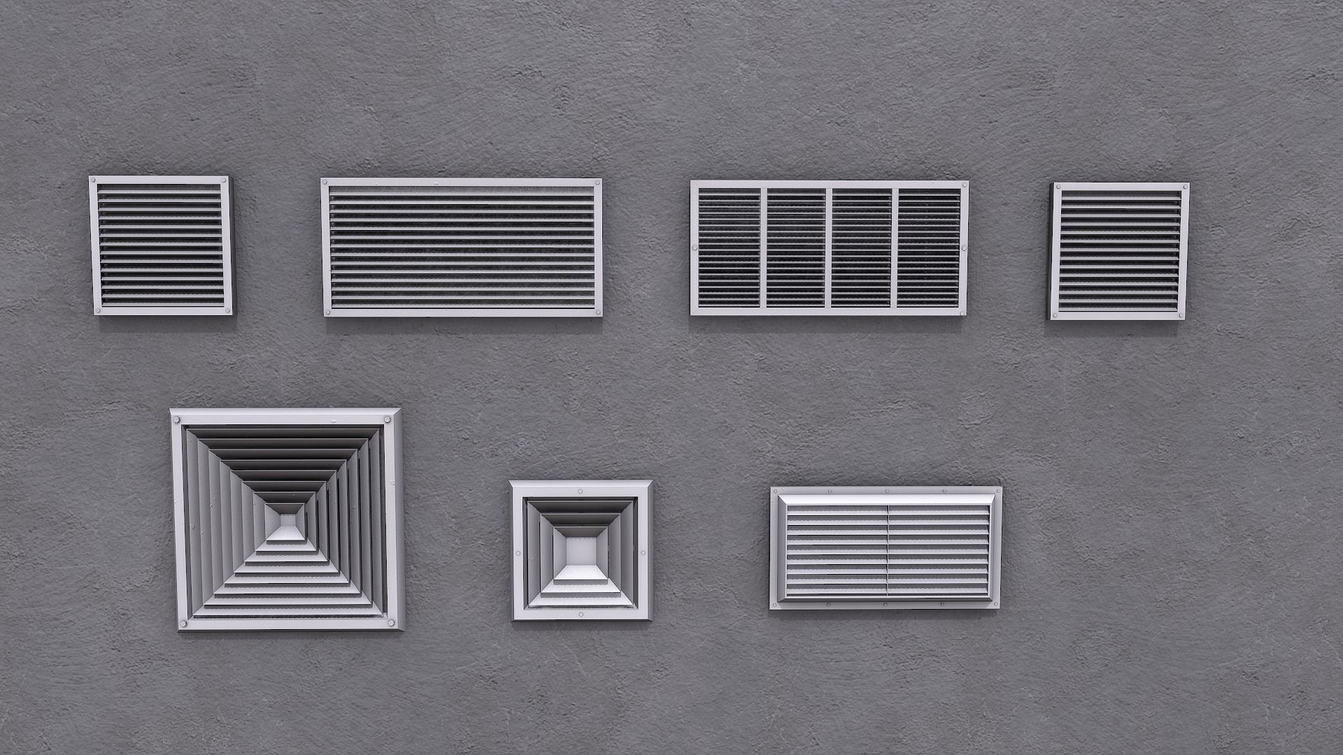 3D model Air Vent Systems VR / AR / low-poly | CGTrader