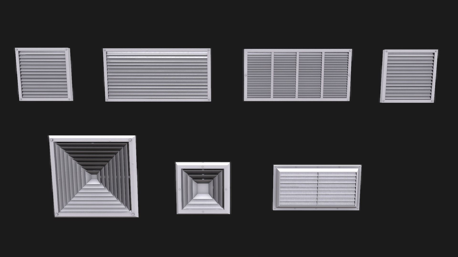 3D model Air Vent Systems VR / AR / low-poly | CGTrader