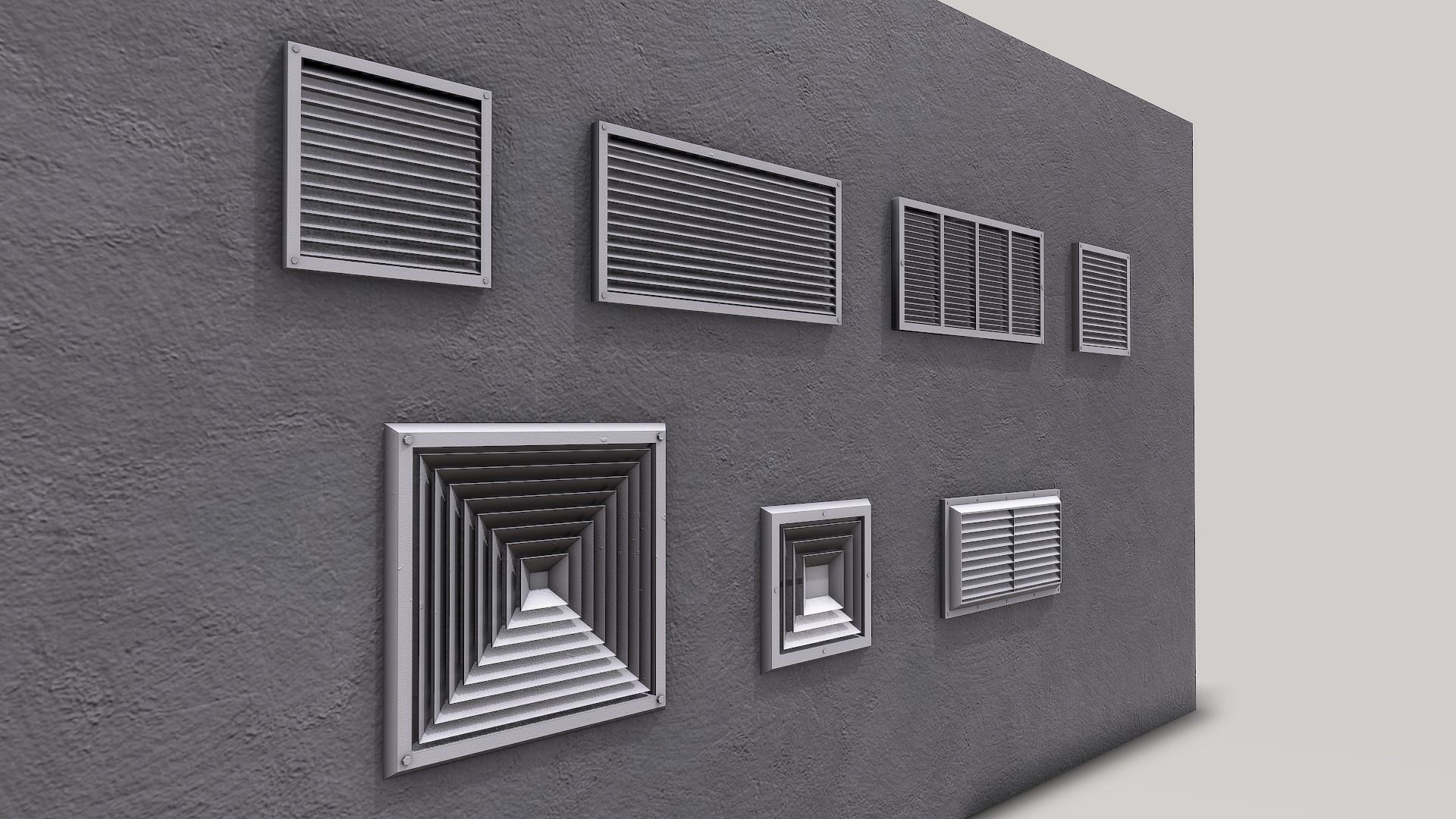 3D model Air Vent Systems VR / AR / low-poly | CGTrader
