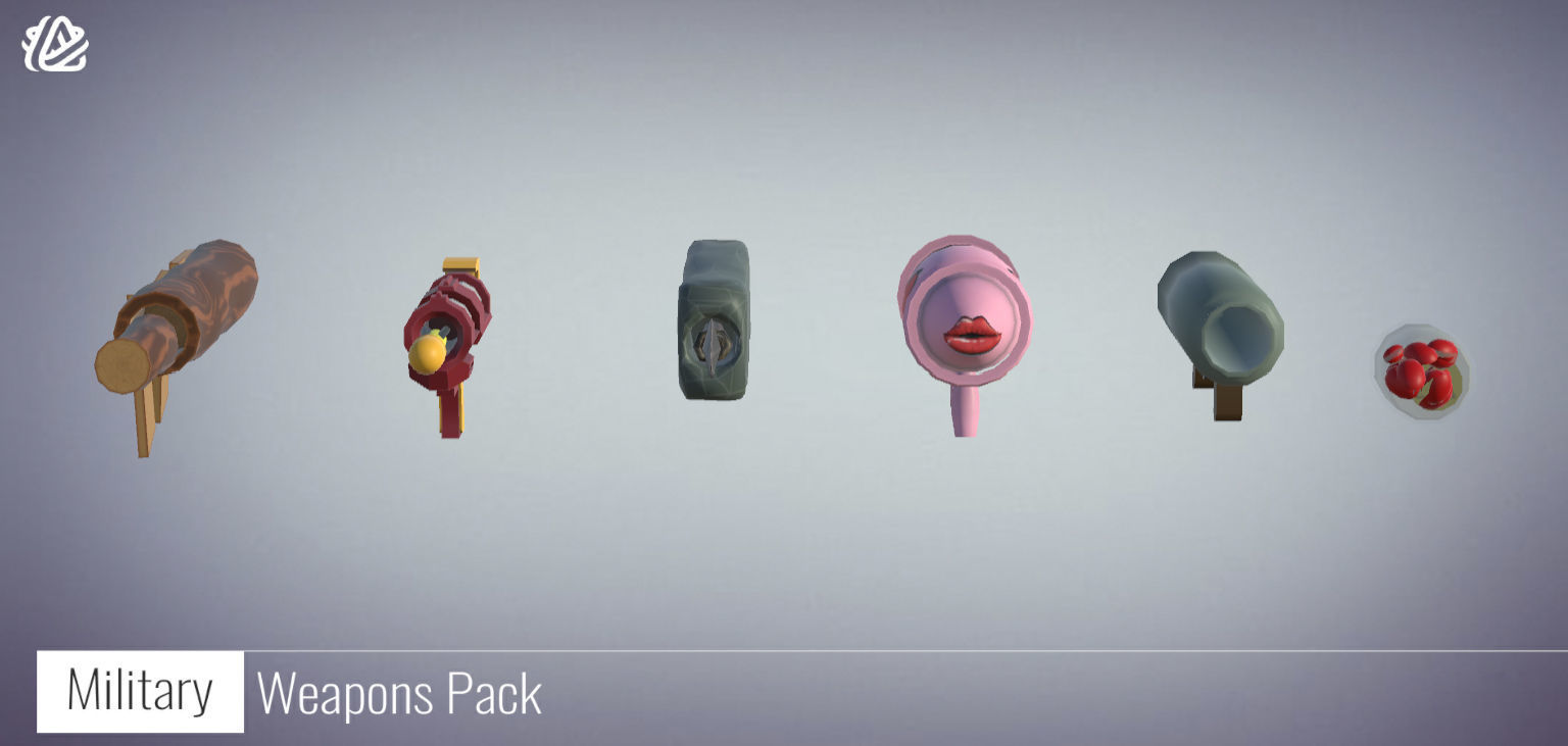 3D model 3D Weapons Pack - Military Weapons VR / AR / low-poly | CGTrader