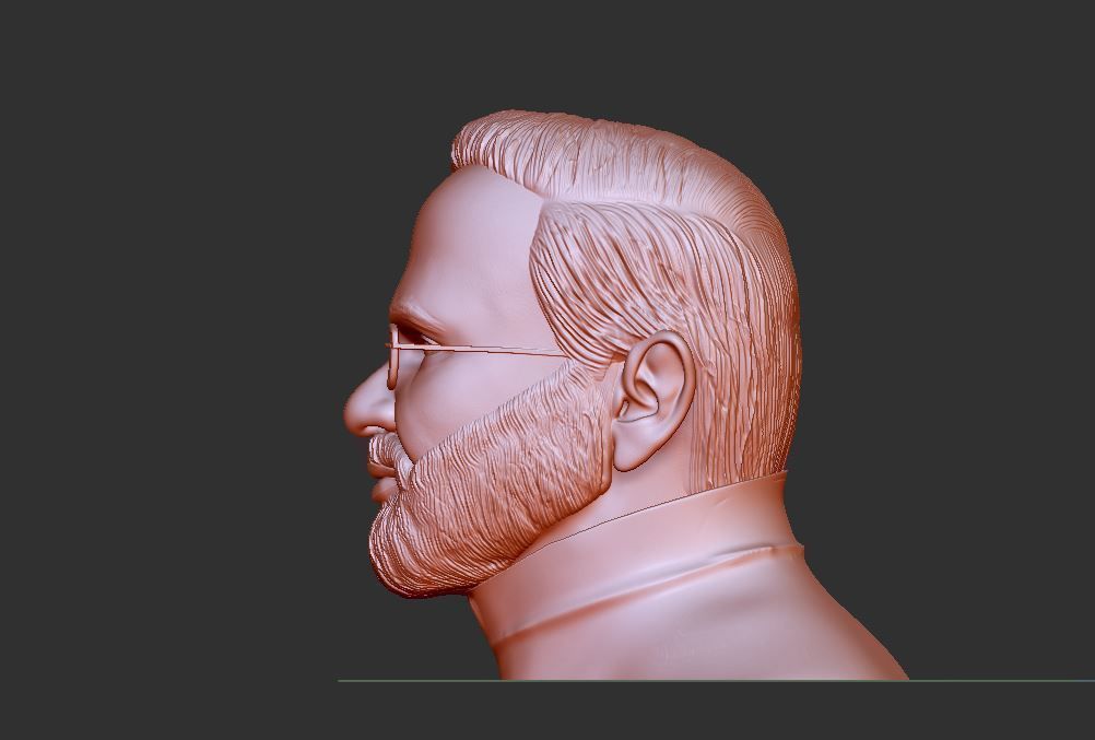 NARENDRA MODI YOUNG AGE 3D model 3D printable | CGTrader