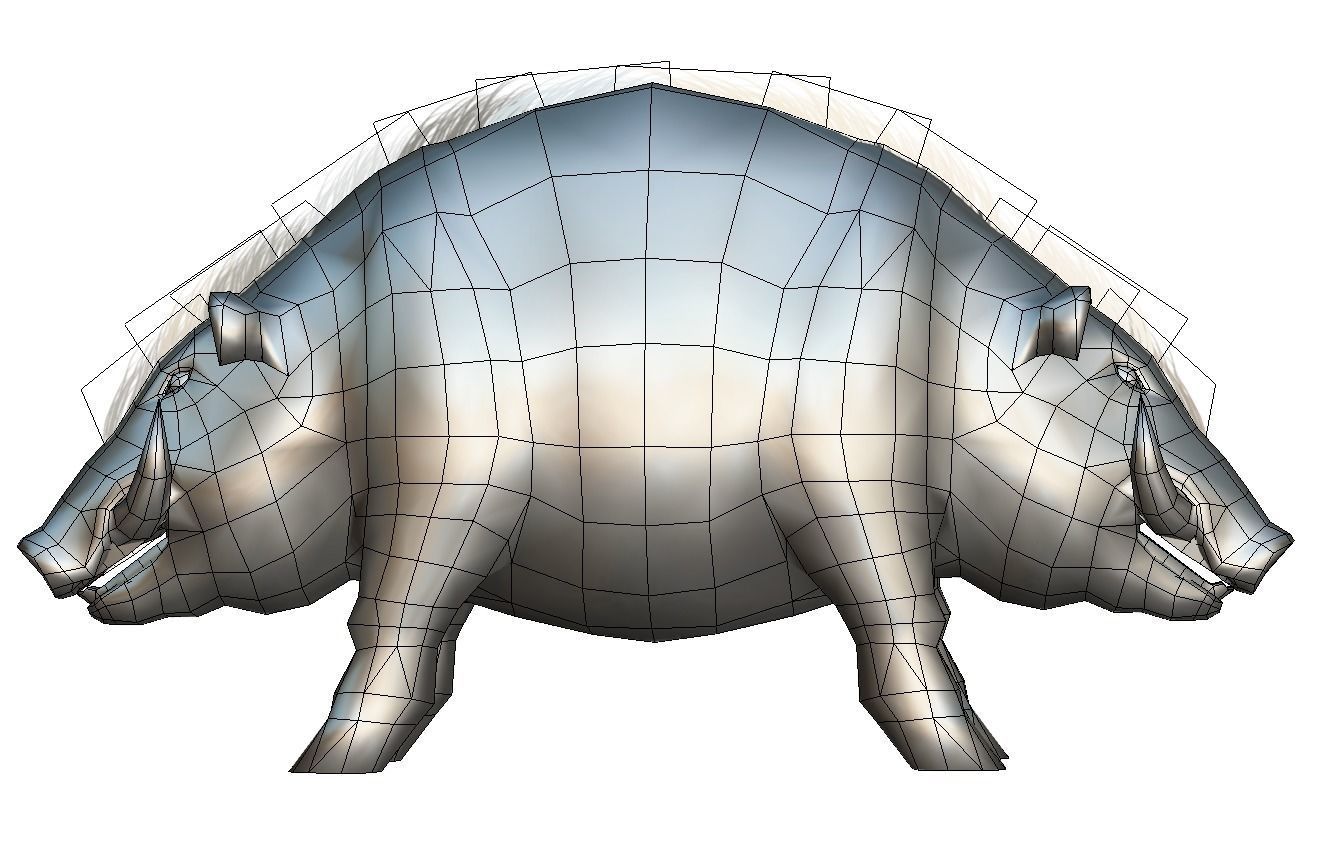 3D model LowPoly The Binfen mythological creature VR / AR / low-poly ...