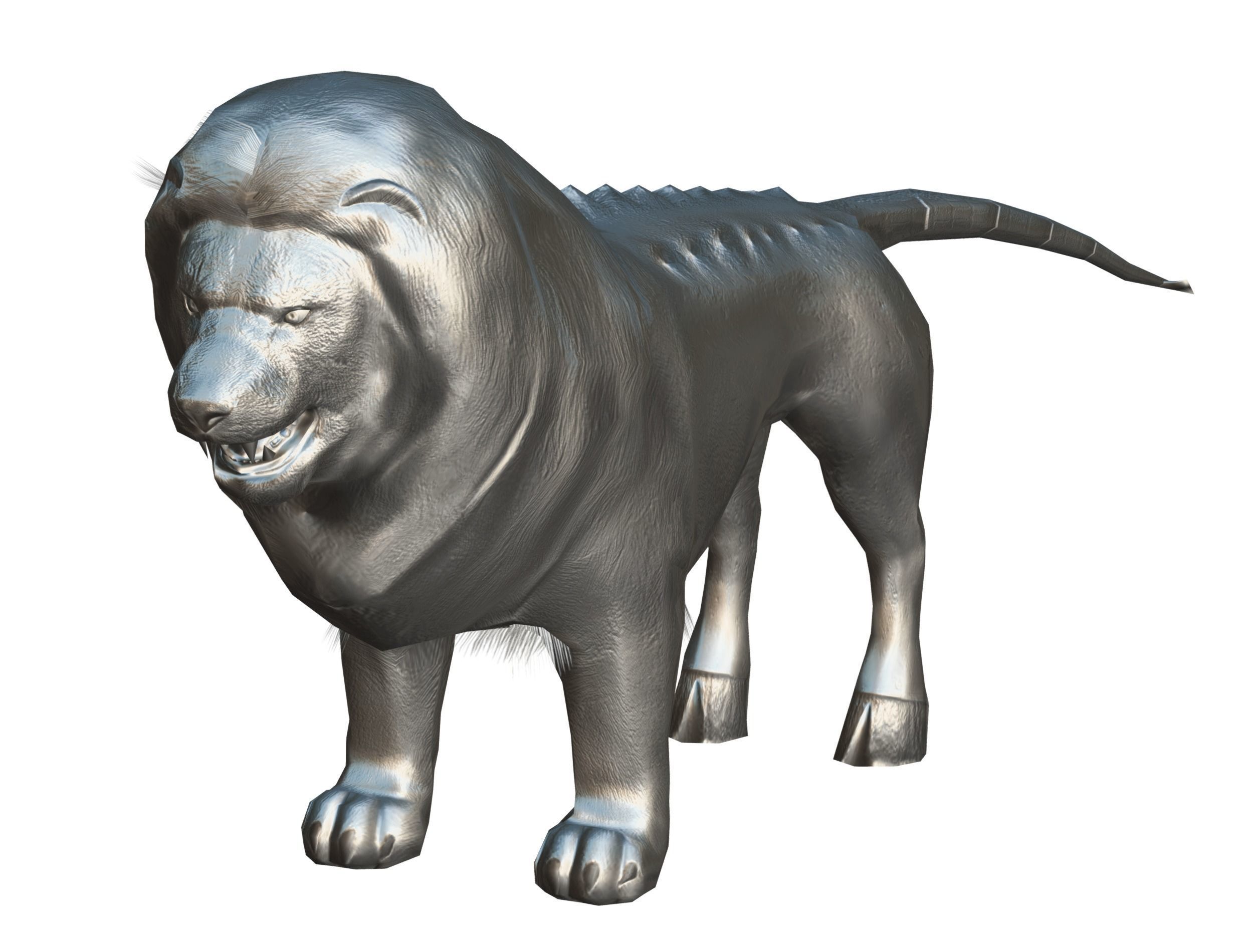 3D model LowPoly Chimera Fire Breathing Monster 3D Model VR / AR / low ...