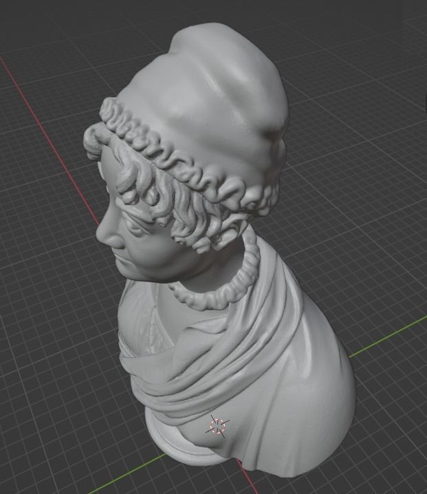 Jane Austen 3D model 3D printable | CGTrader