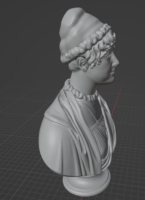 Jane Austen 3D model 3D printable | CGTrader