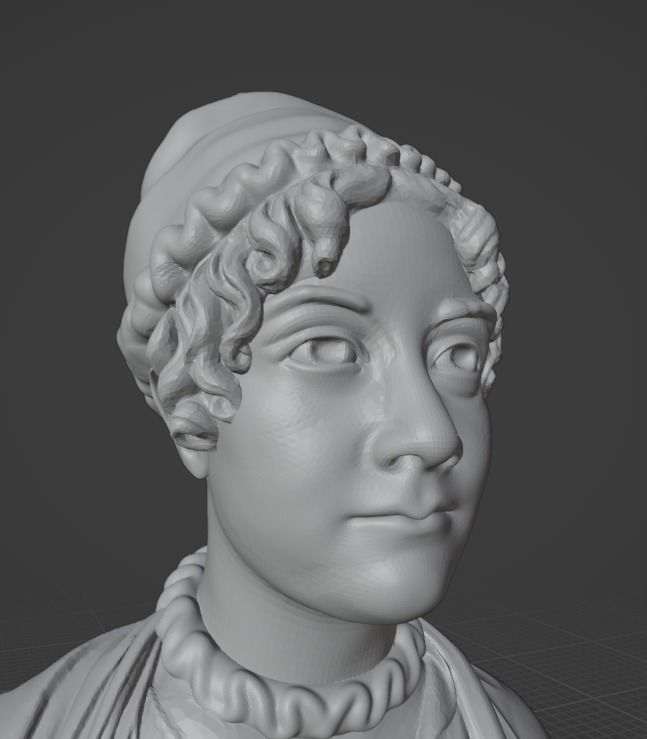 Jane Austen 3D model 3D printable | CGTrader