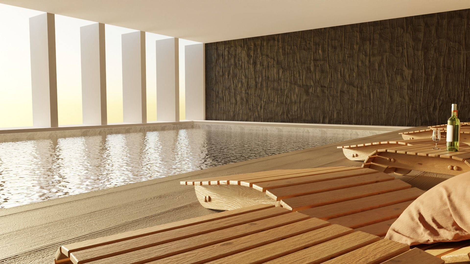 modern spa free 3D model | CGTrader