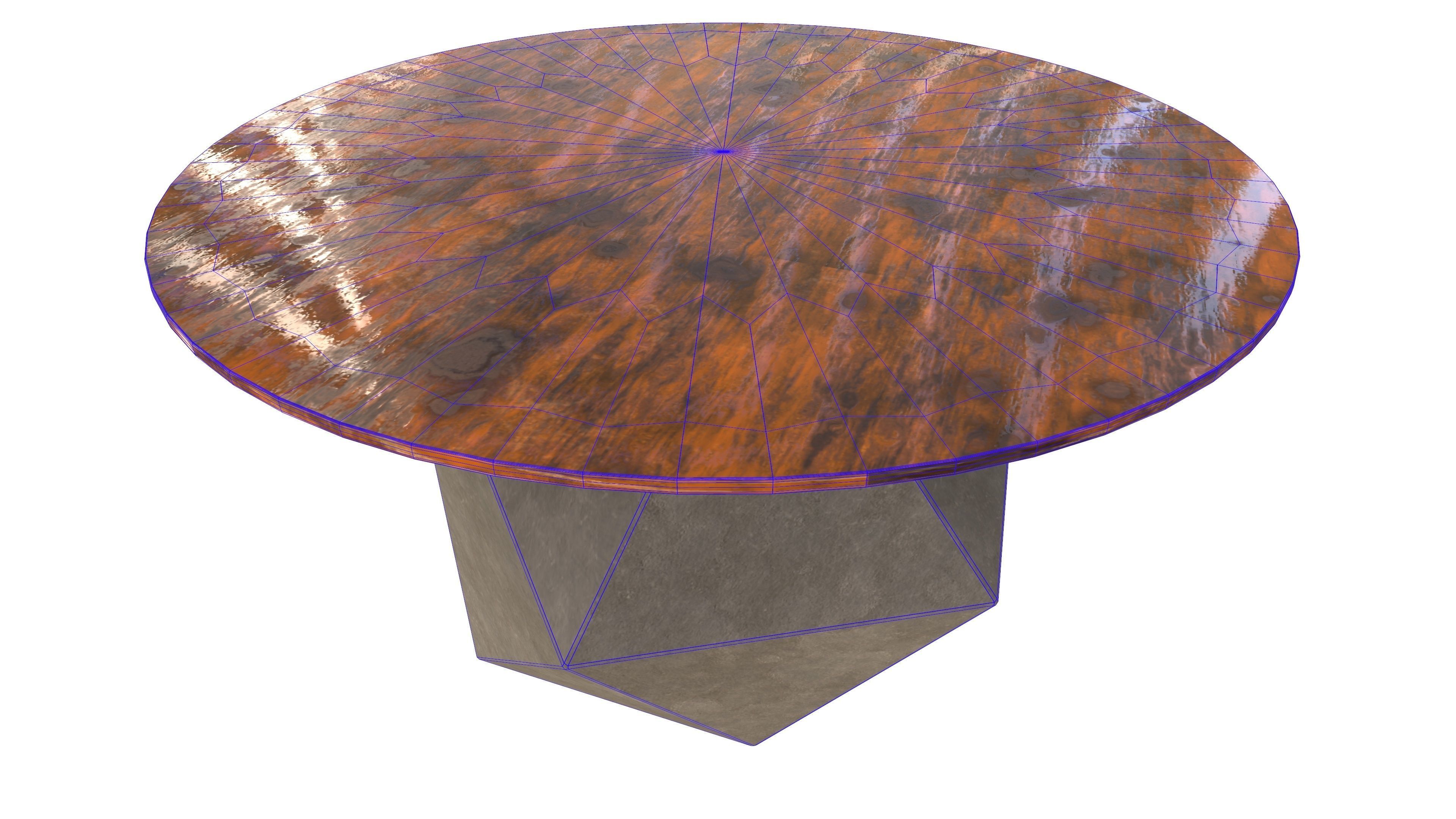 3D model Modern Round Table 3D Model AR VR PBR VR / AR / low-poly ...