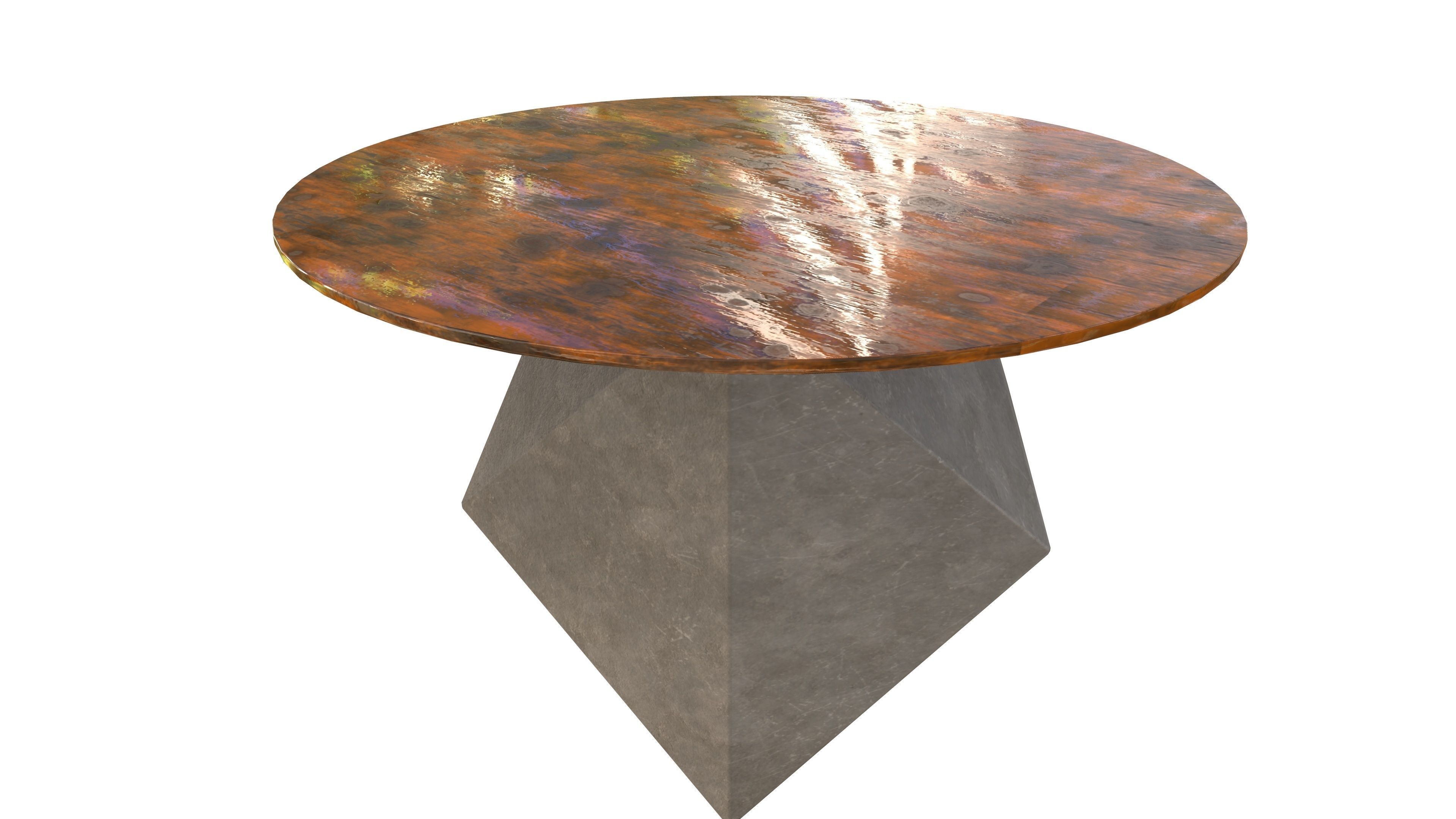 3D model Modern Round Table 3D Model AR VR PBR VR / AR / low-poly ...