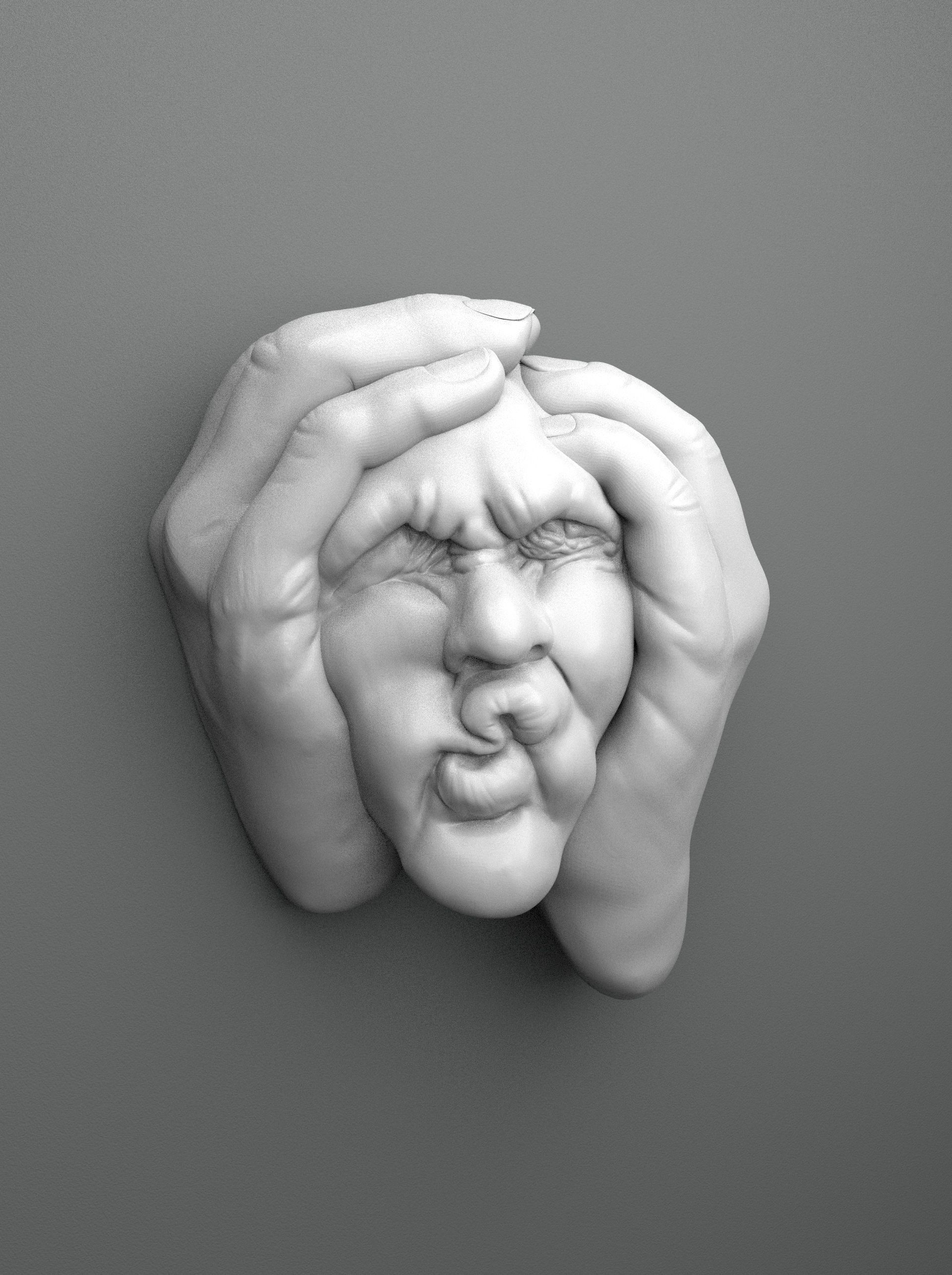 Abstract Wall Sculpture Printable 3D model 3D printable | CGTrader