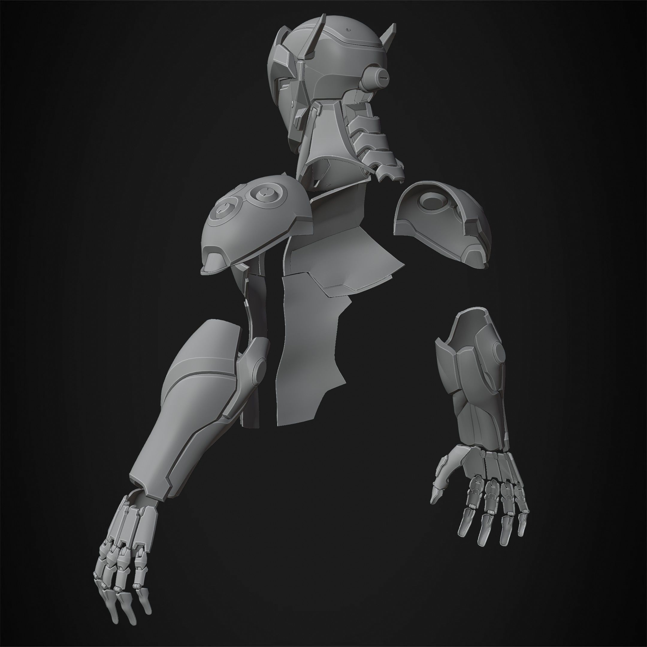 Overwatch 2 Genji Armor and Helmet for Cosplay 3D model 3D printable ...