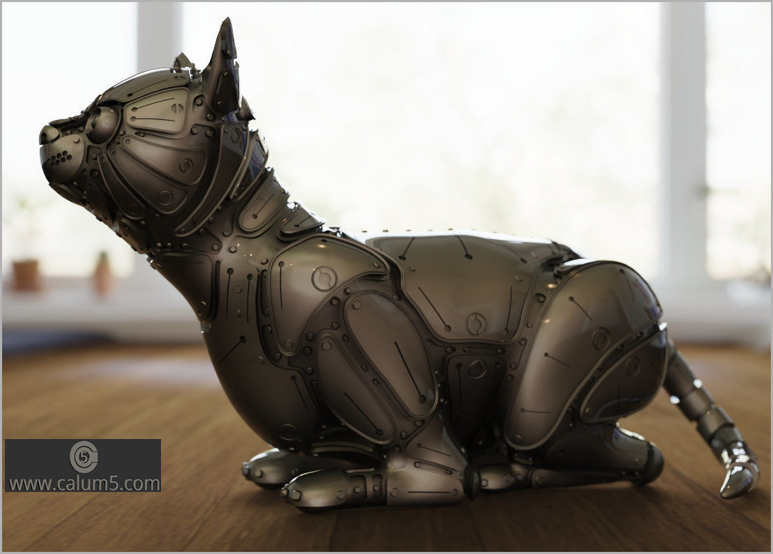 KIT - E cat 3D model 3D printable | CGTrader