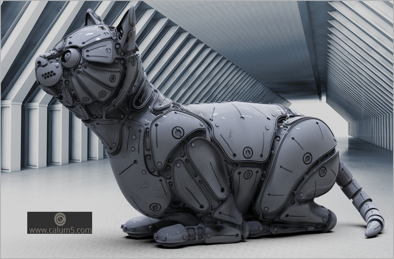 KIT - E cat 3D model 3D printable | CGTrader