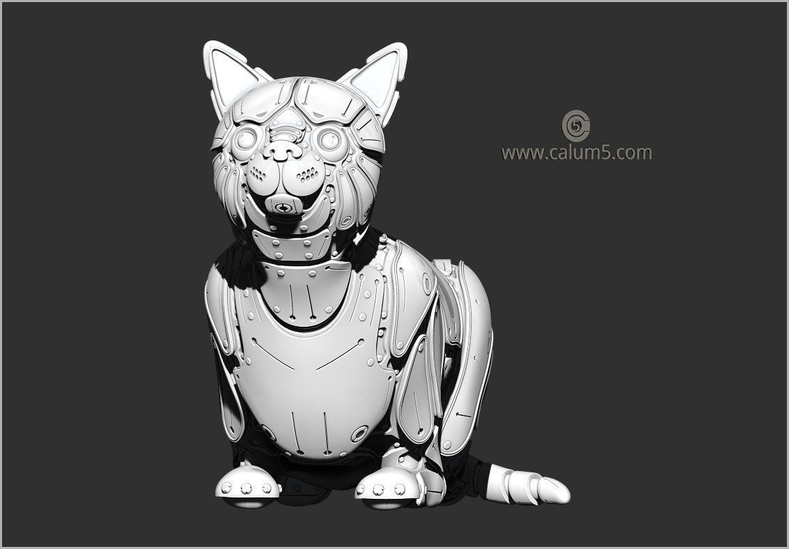 KIT - E cat 3D model 3D printable | CGTrader