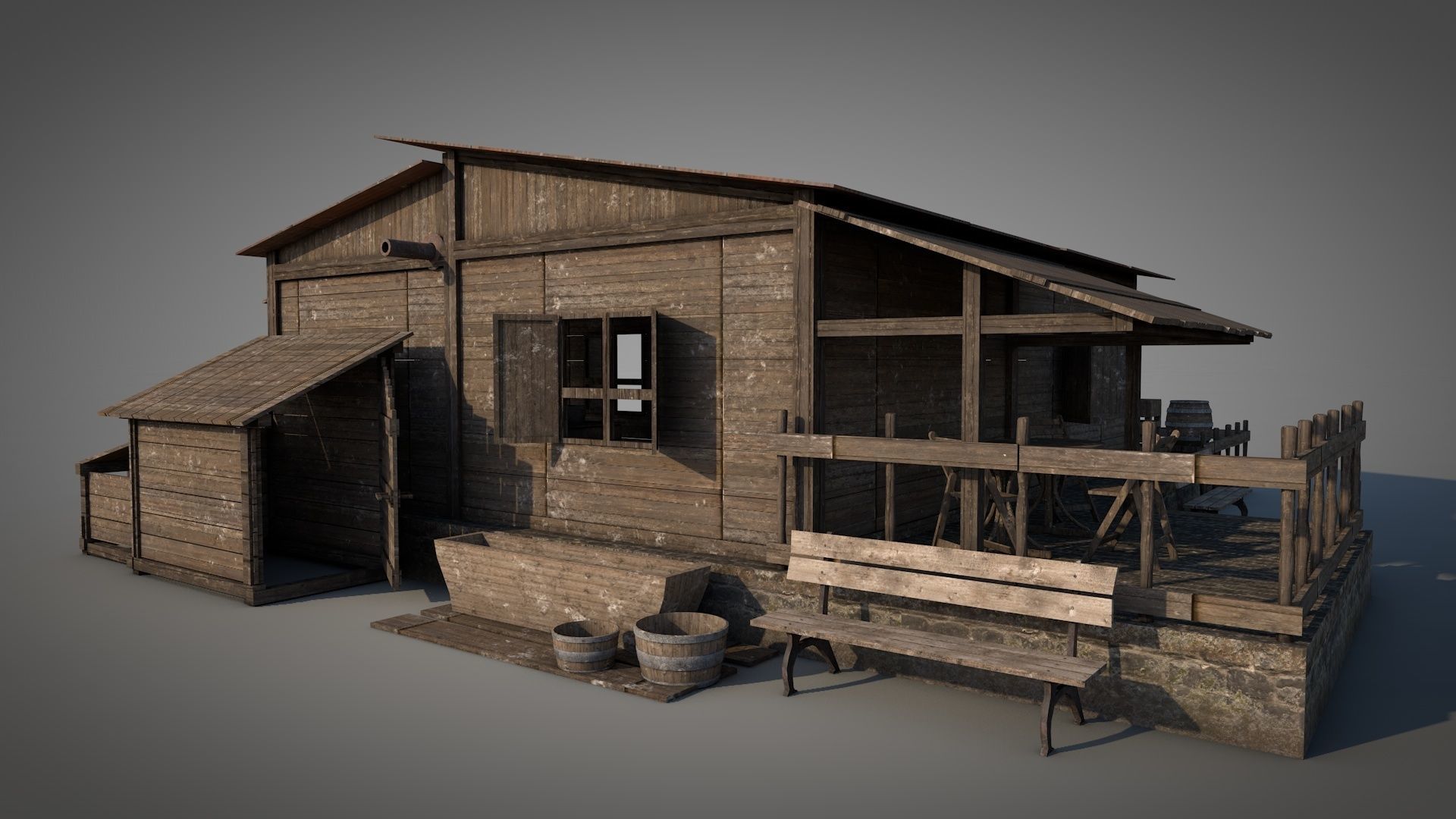 Arizona Desert Shack v3 3D model | CGTrader
