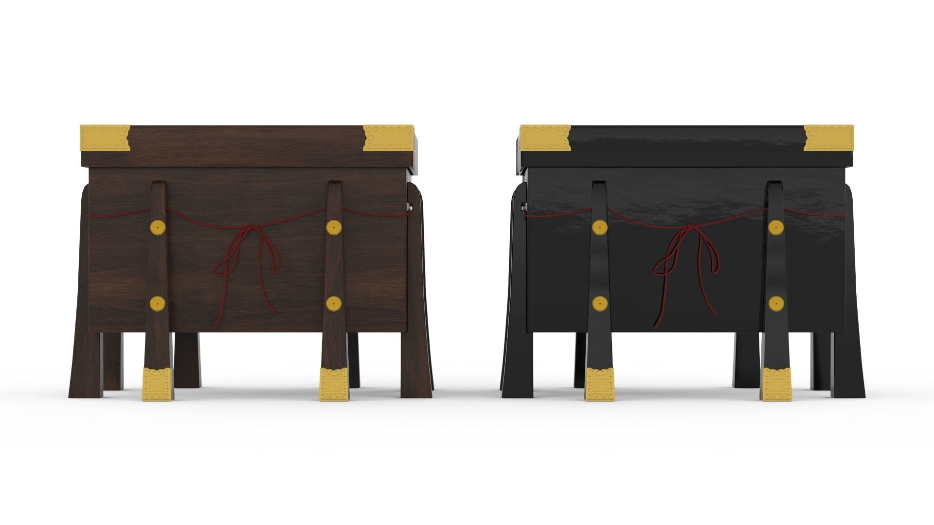 3D model Medieval Samurai Armor Chest VR / AR / low-poly | CGTrader