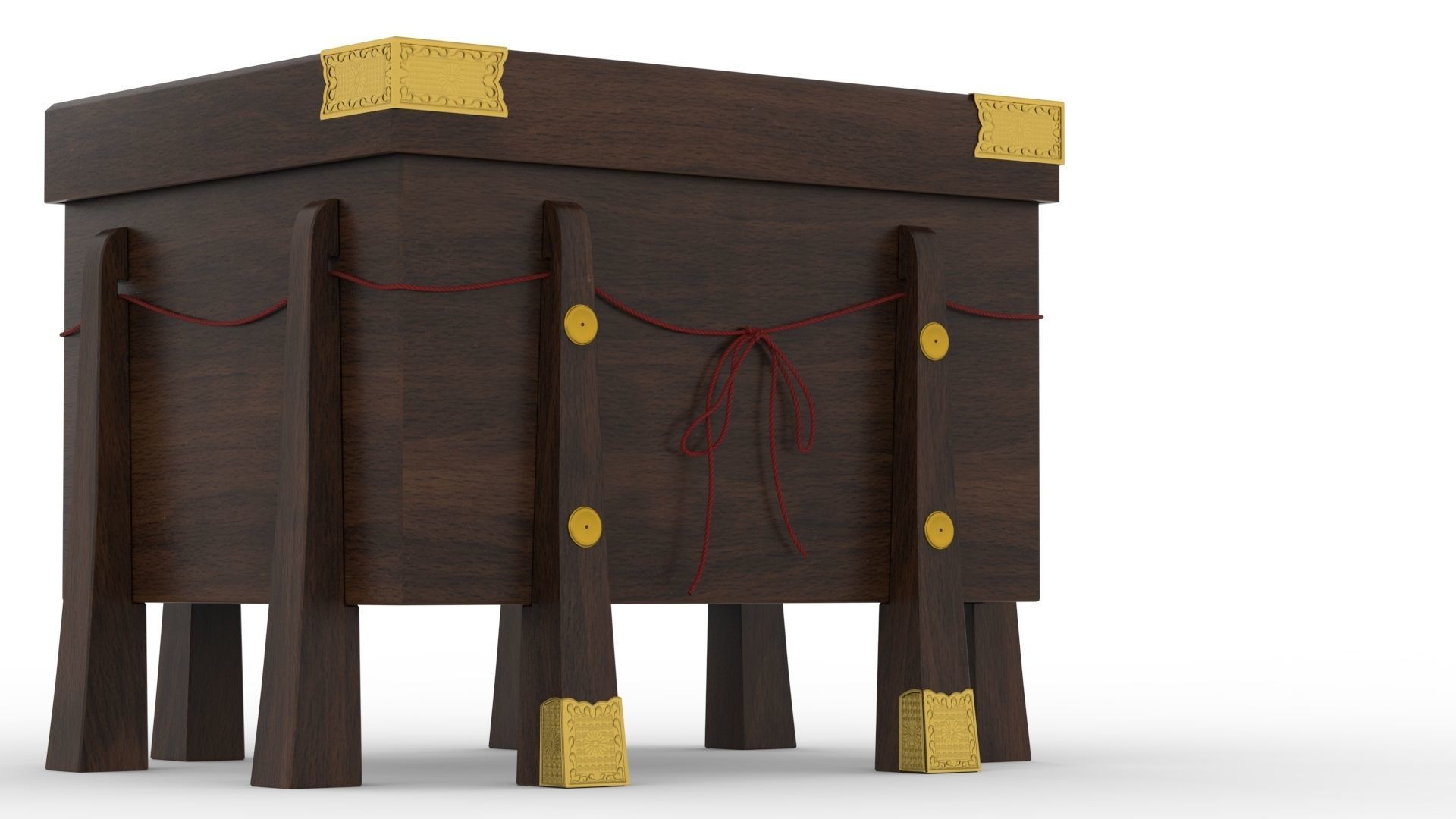3D model Medieval Samurai Armor Chest VR / AR / low-poly | CGTrader
