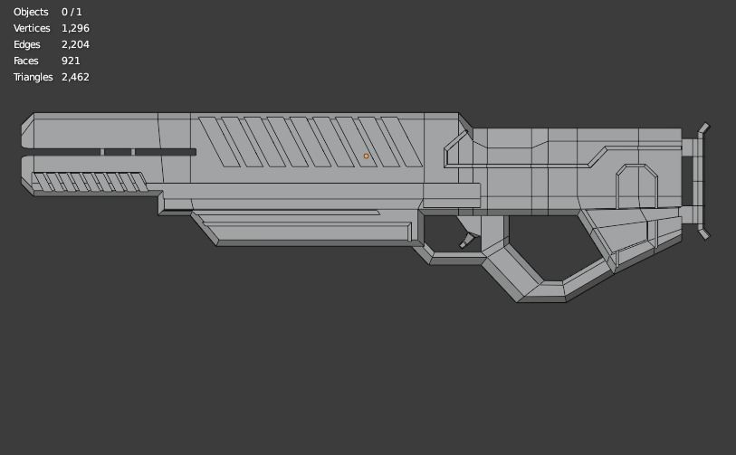 Sci-fi Gun free VR / AR / low-poly 3D model | CGTrader