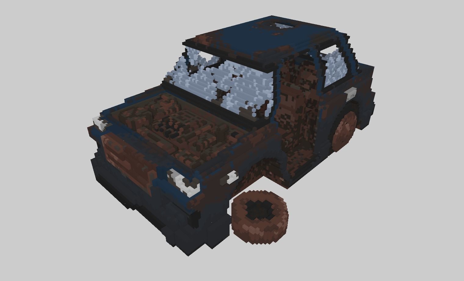 3D model Ruined car VR / AR / low-poly | CGTrader
