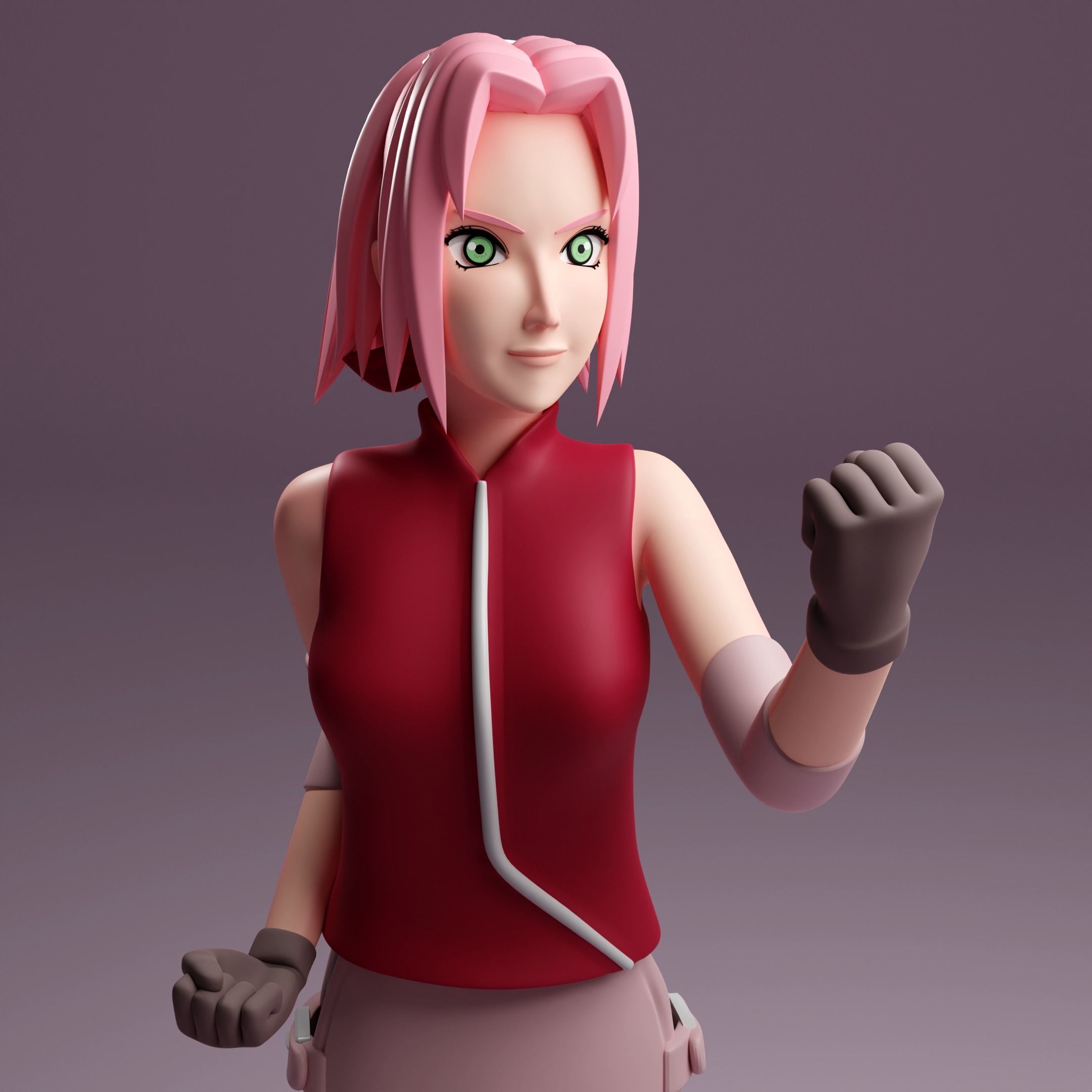 Sakura Haruno 3D model 3D printable | CGTrader