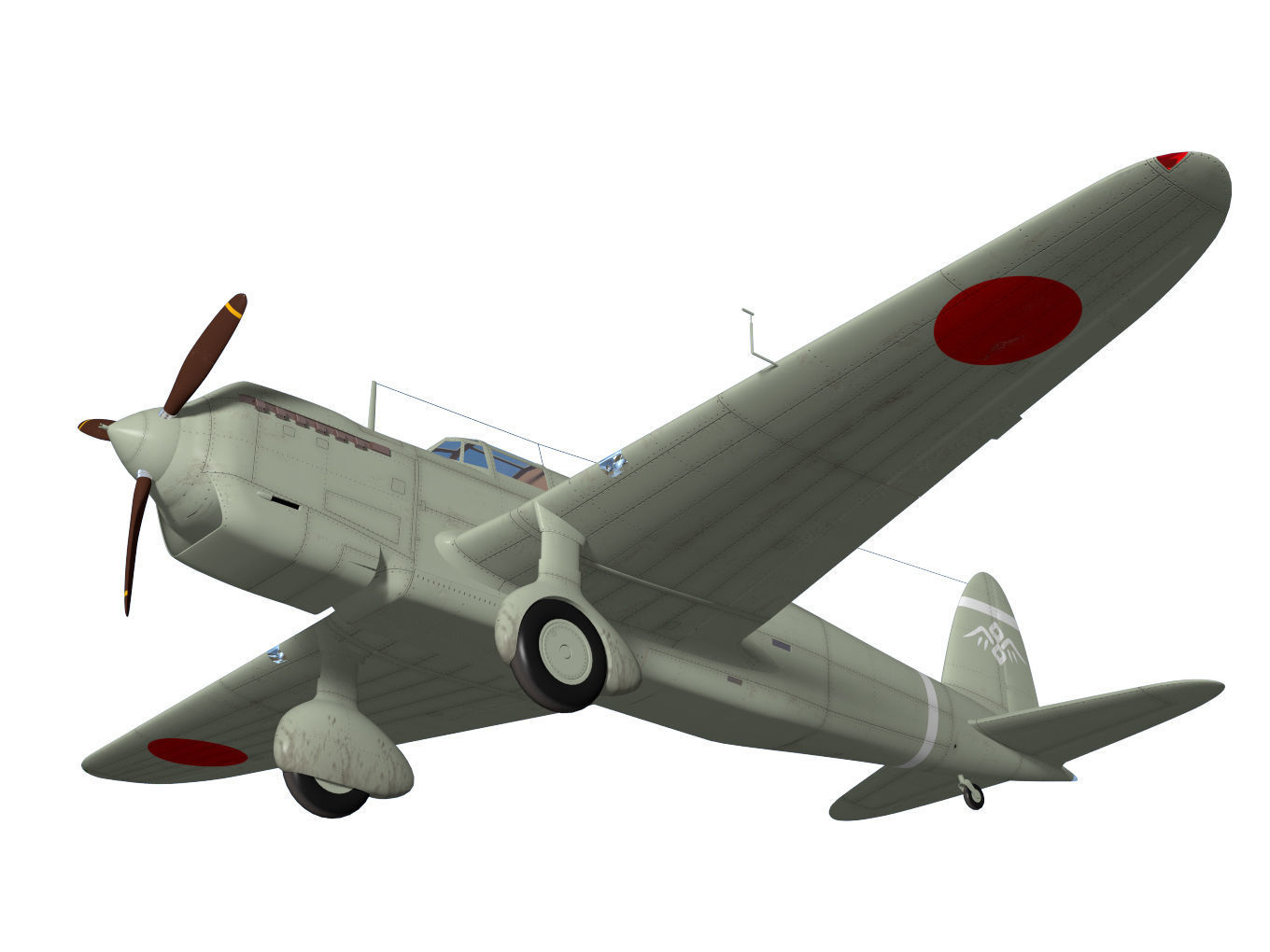 Ki32 Type 98 Light Bomber Mary 3D model | CGTrader