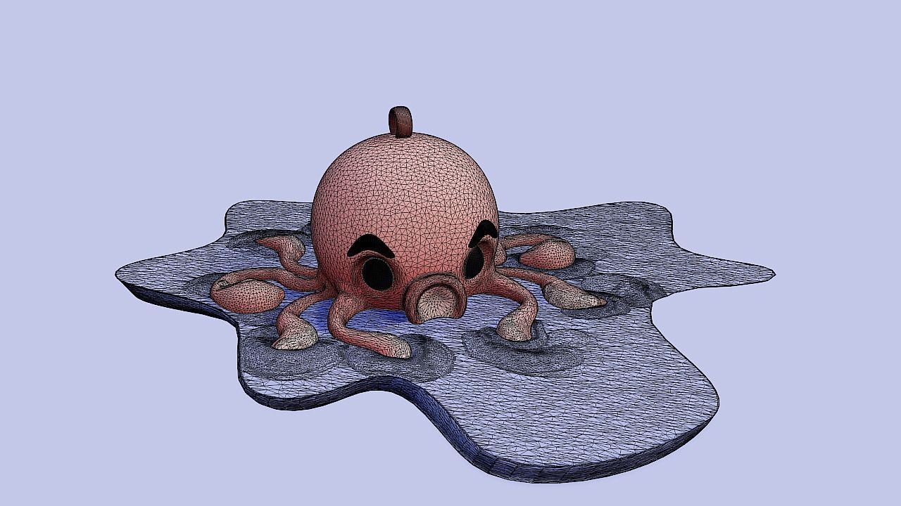 squid SD 3D model 3D printable | CGTrader