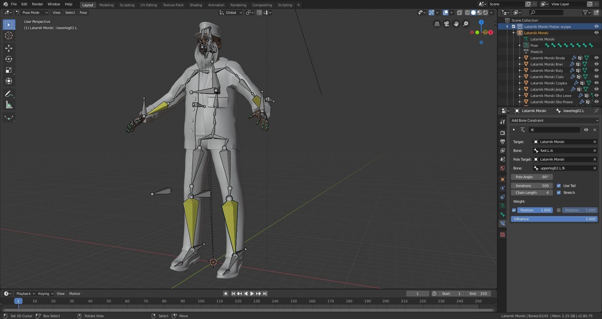 3D model Latarnik - Lighthouse Keeper VR / AR / low-poly | CGTrader