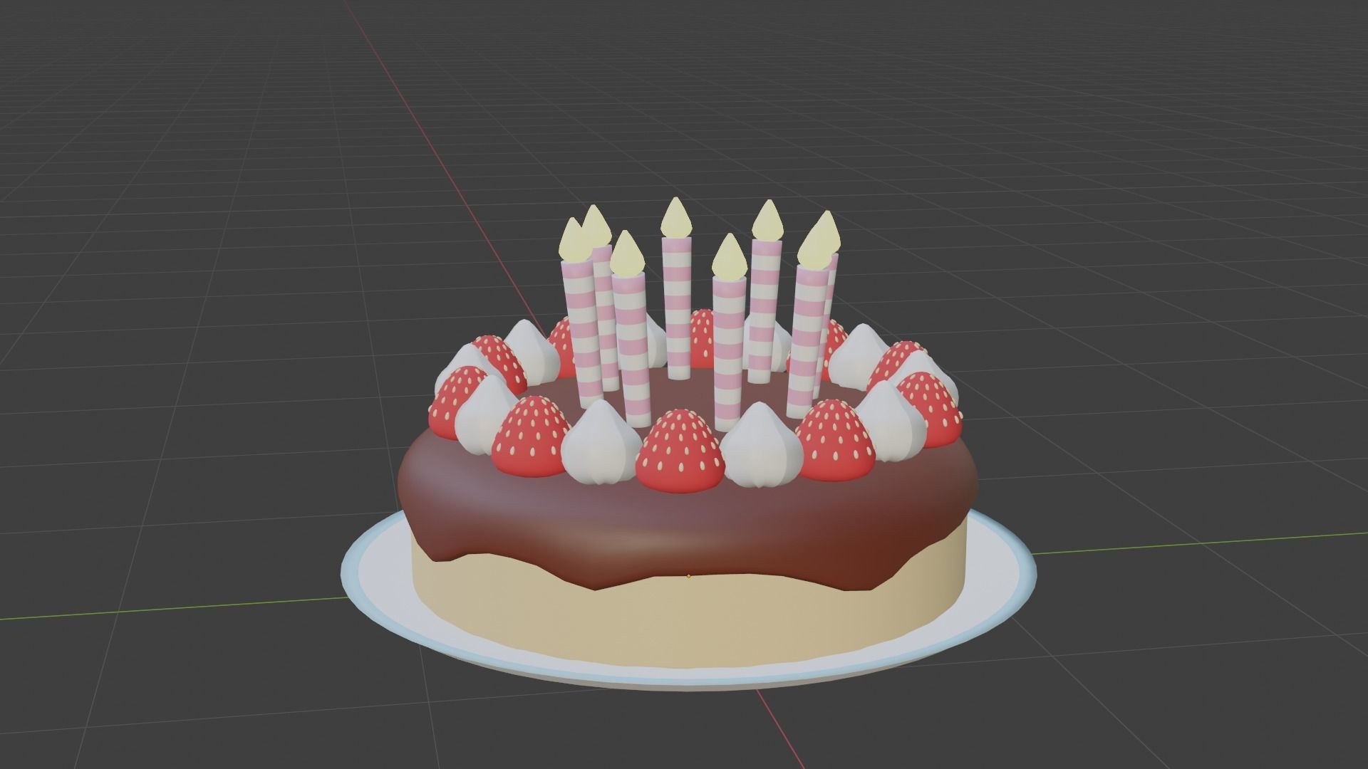 Birthday Cake 3D model | CGTrader