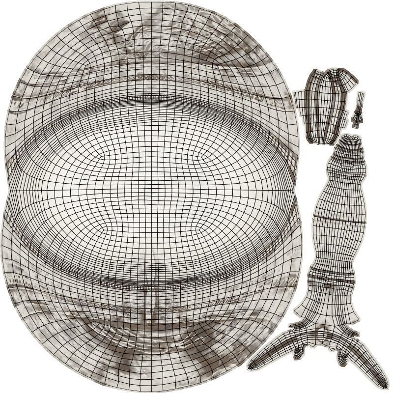 3D model Roman silver mirror VR / AR / low-poly | CGTrader