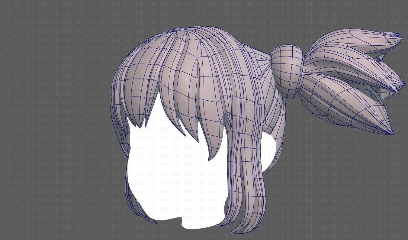 3D model Base Hair for girl V42 VR / AR / low-poly | CGTrader