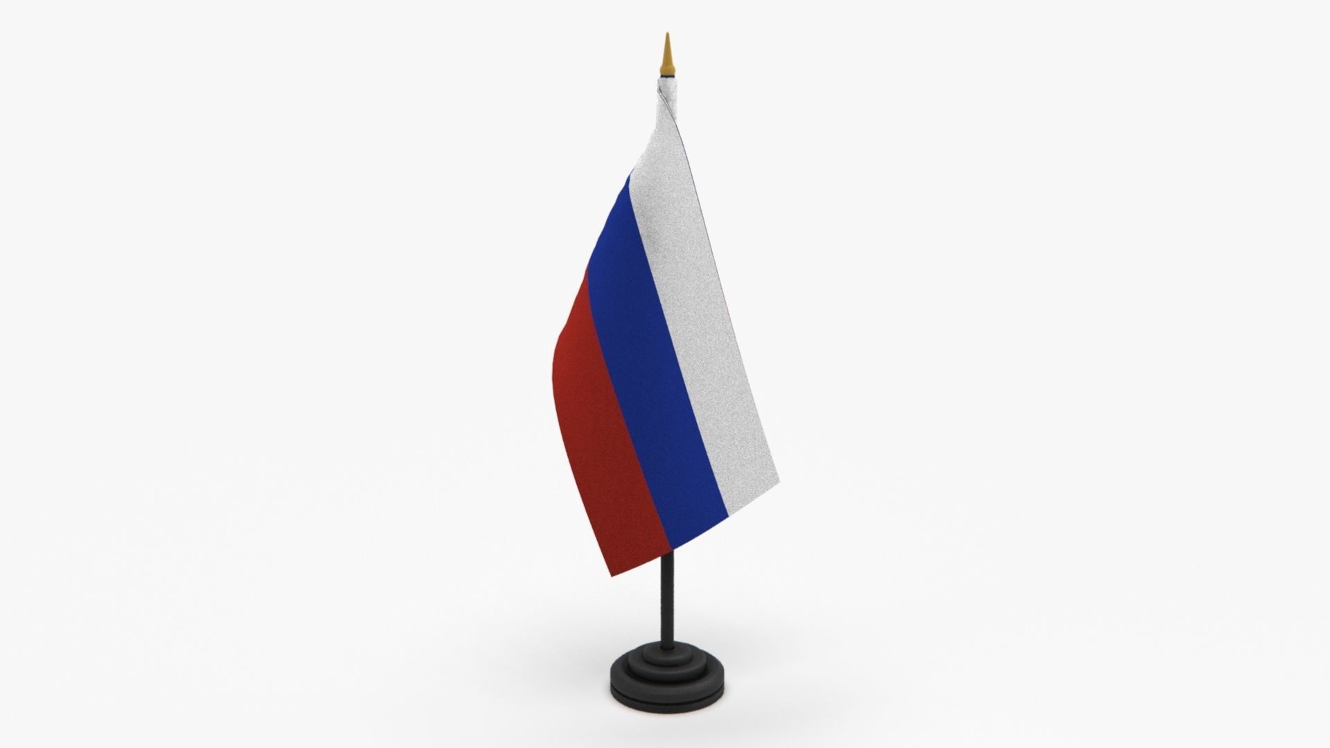 3D model RUSSIA DESK FLAG VR / AR / low-poly | CGTrader