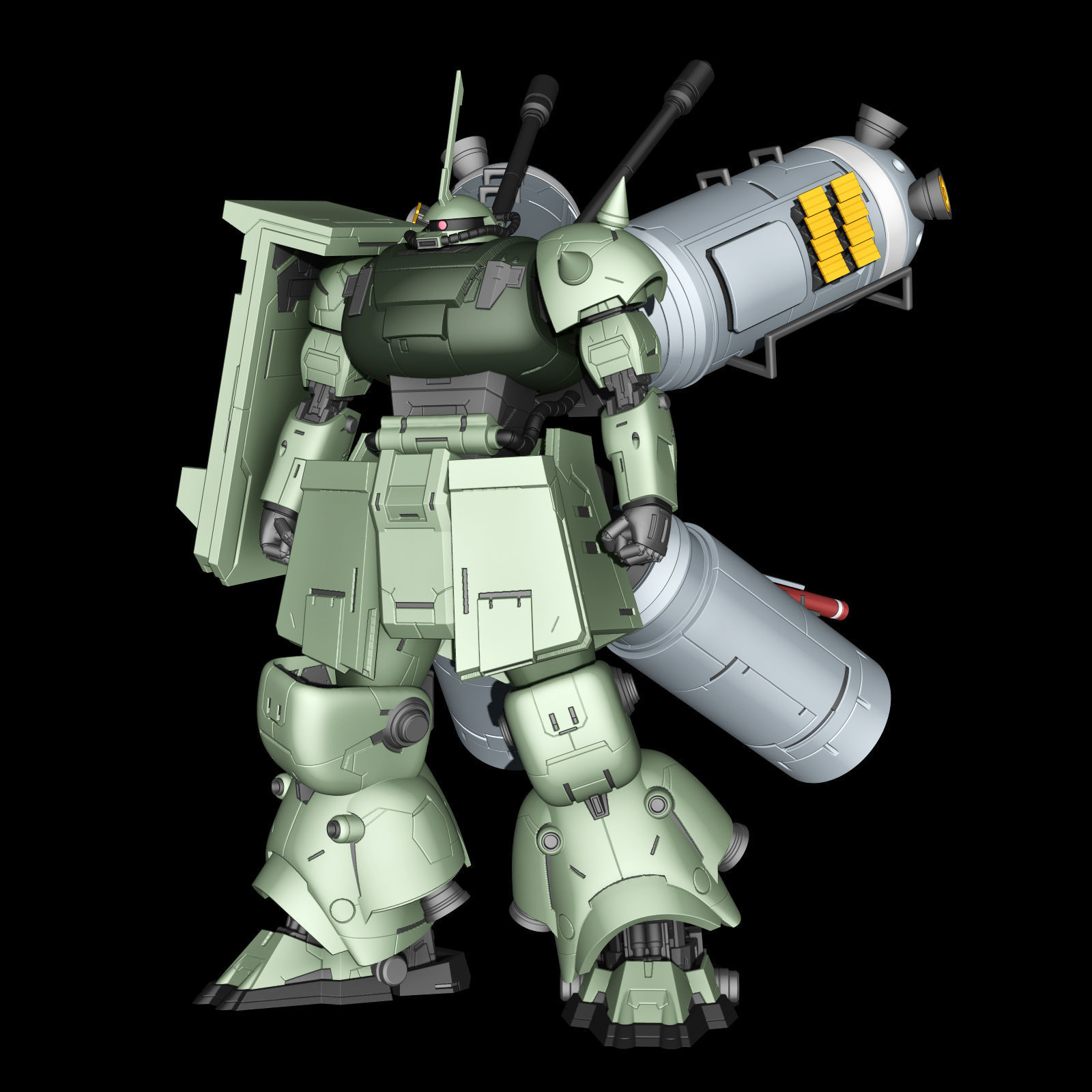 Like Zaku 3D model 3D printable | CGTrader