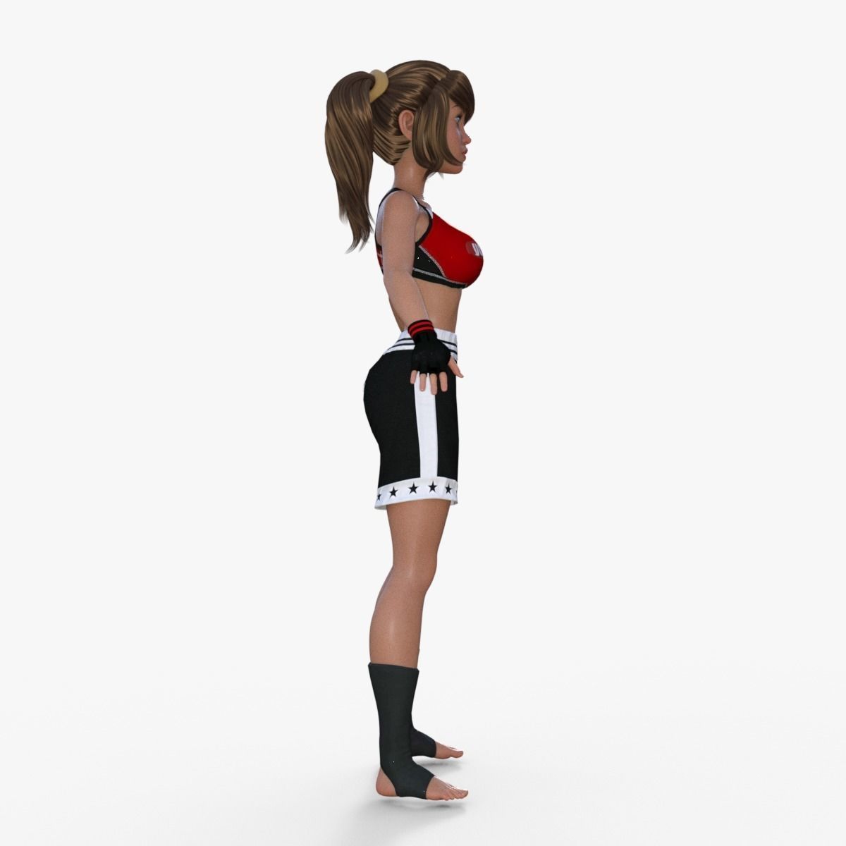 Boxer Girl Character 3D model | CGTrader