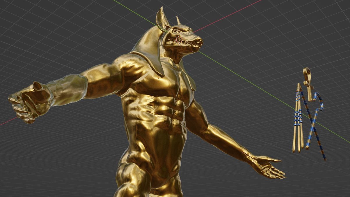 Anubis God 3D Model 3D model | CGTrader