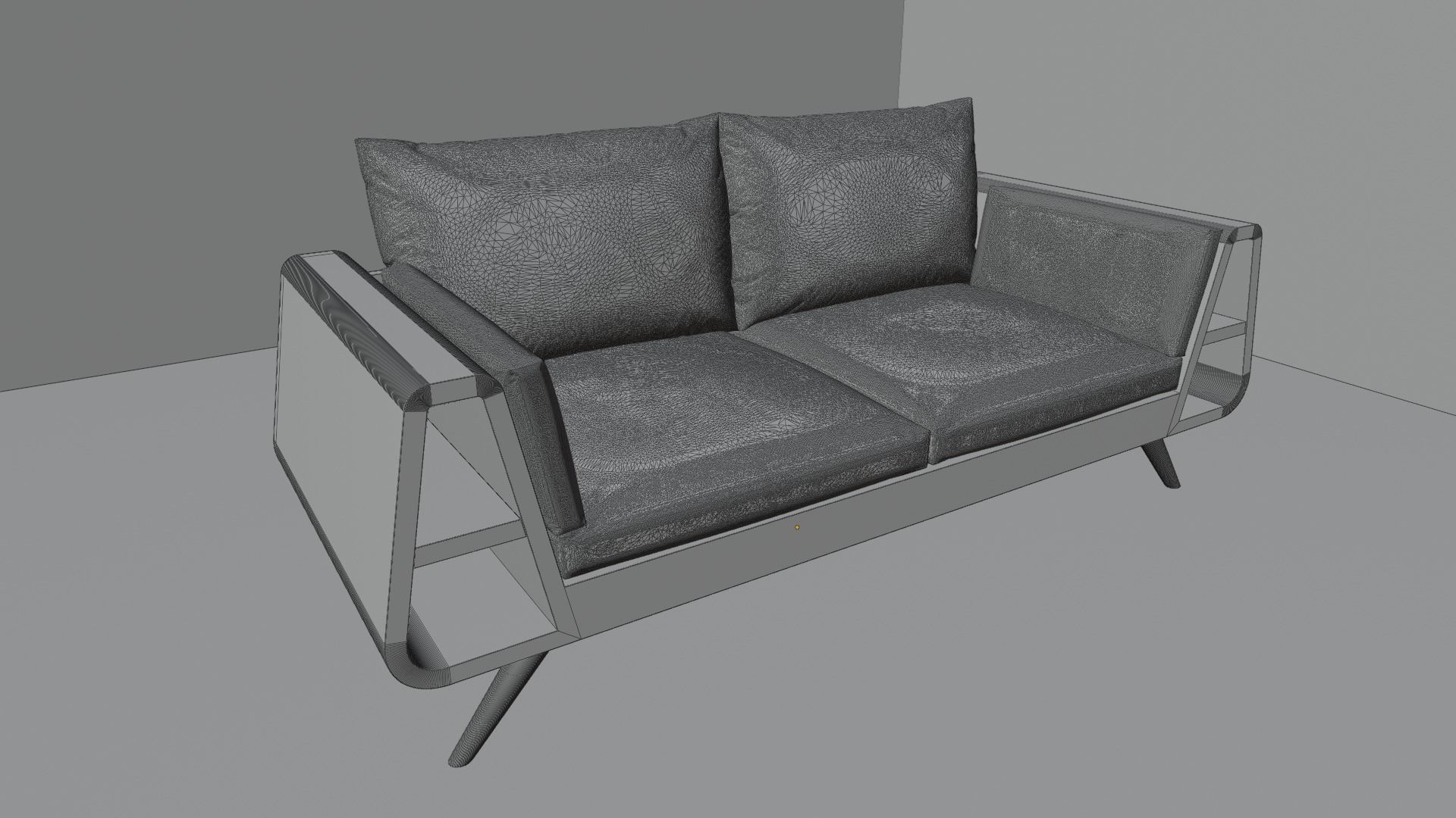 Wooden Body Sofa 3D model | CGTrader