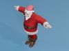 3D model Santa Claus rigged and animated VR / AR / low-poly rigged ...