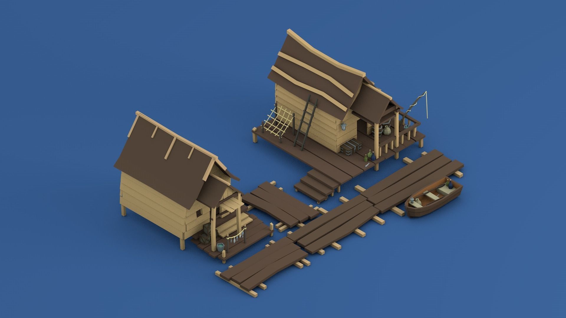 3D model Low Poly Asset Pack Pirates VR / AR / low-poly | CGTrader