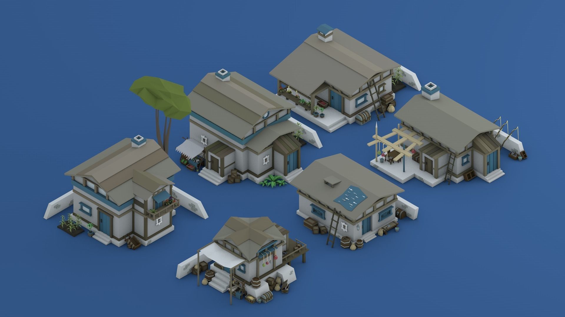 3D model Low Poly Asset Pack Pirates VR / AR / low-poly | CGTrader