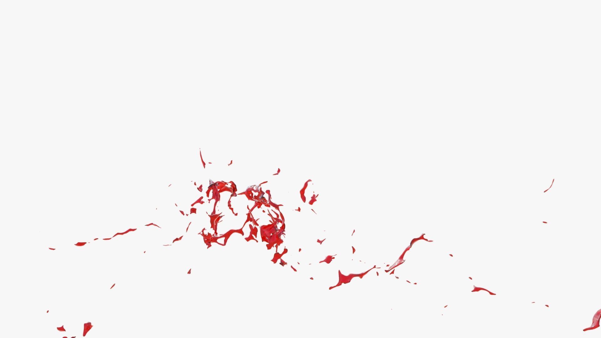 Animated Blood Splash 39 3D model | CGTrader