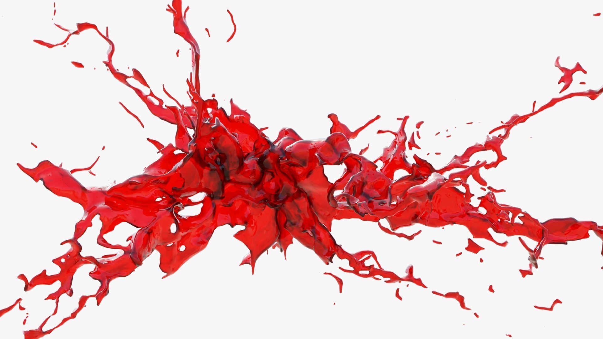 Animated Blood Splash 39 3D model | CGTrader