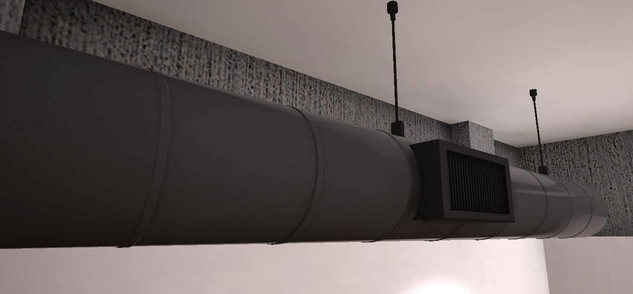 3D model Simple AC Duct VR / AR / low-poly | CGTrader