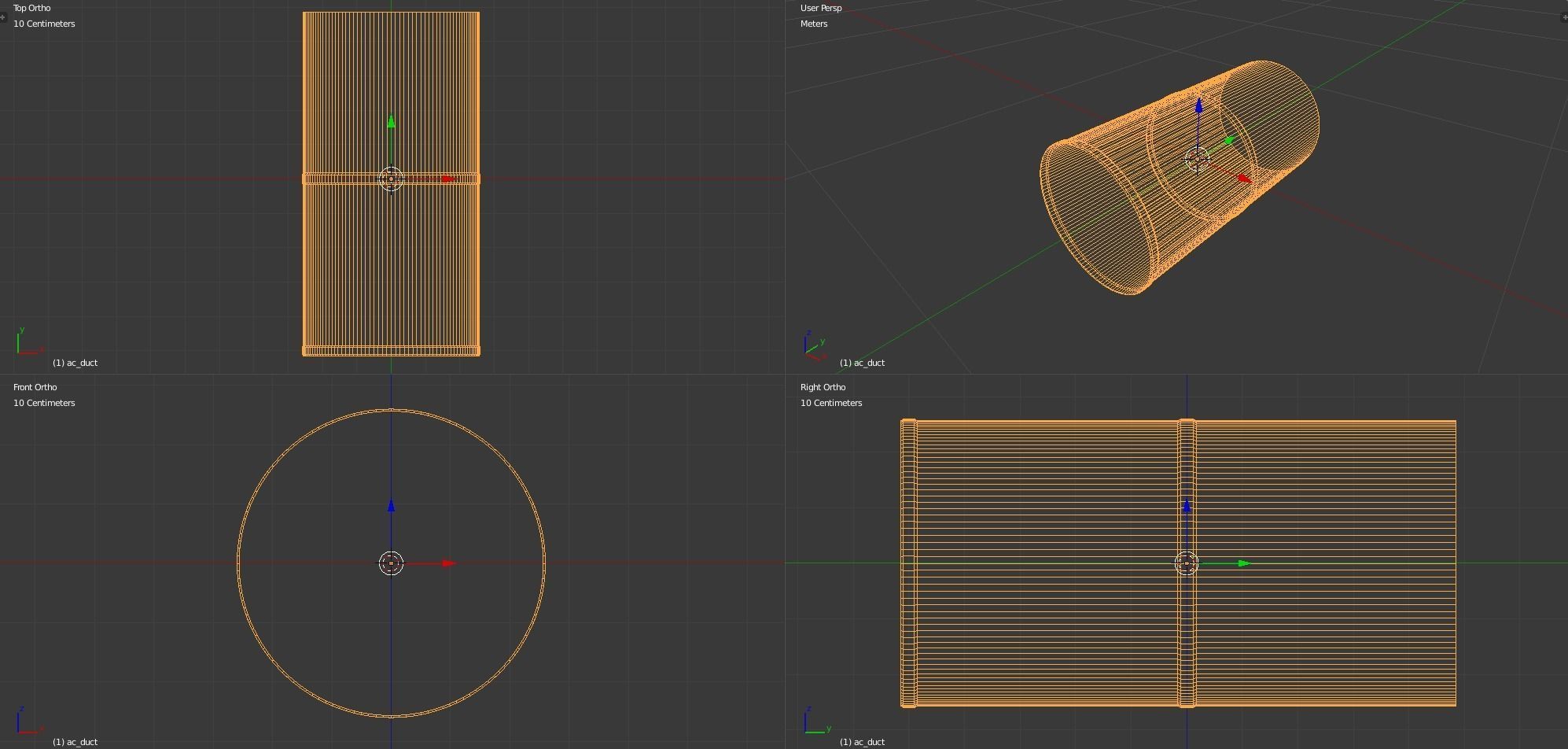 3D model Simple AC Duct VR / AR / low-poly | CGTrader