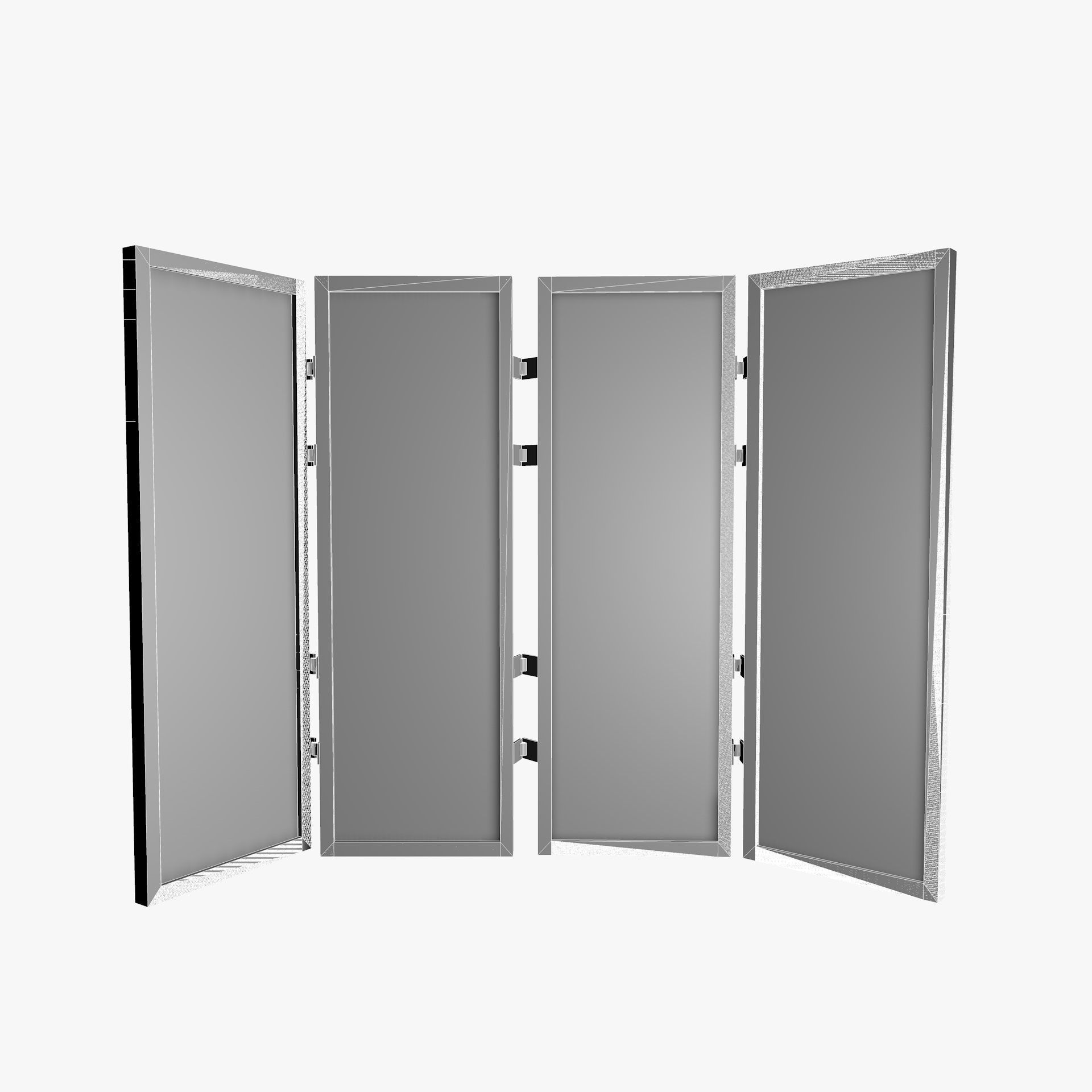 3D model Japanese Shoji Screen Panel Room Divider Low Poly VR / AR ...